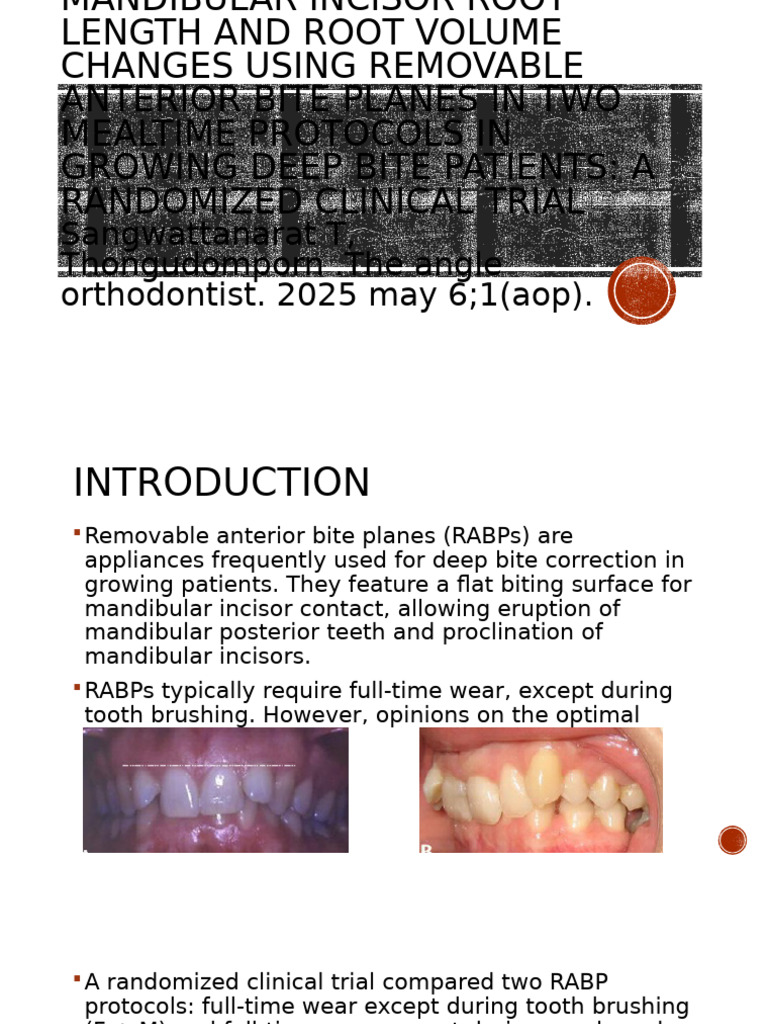 Mandibular Incisor Root Length and Root Volume Changes | PDF ...