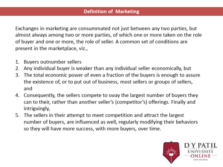 Unit 1 PPT - Introduction To Marketing-9 | PDF