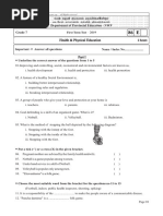 Grade 7 Health Self-Study Guide | PDF | Respiratory Tract | Lung