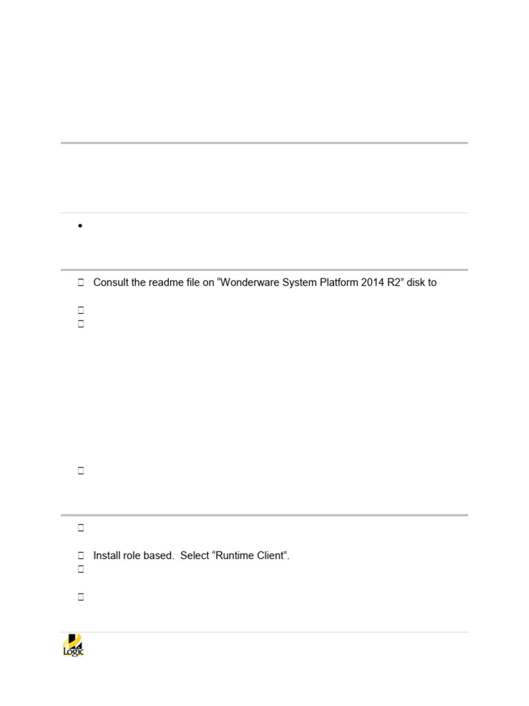 Installing Wonderware InTouch 2014 R2 Runtime | PDF | Computer File ...