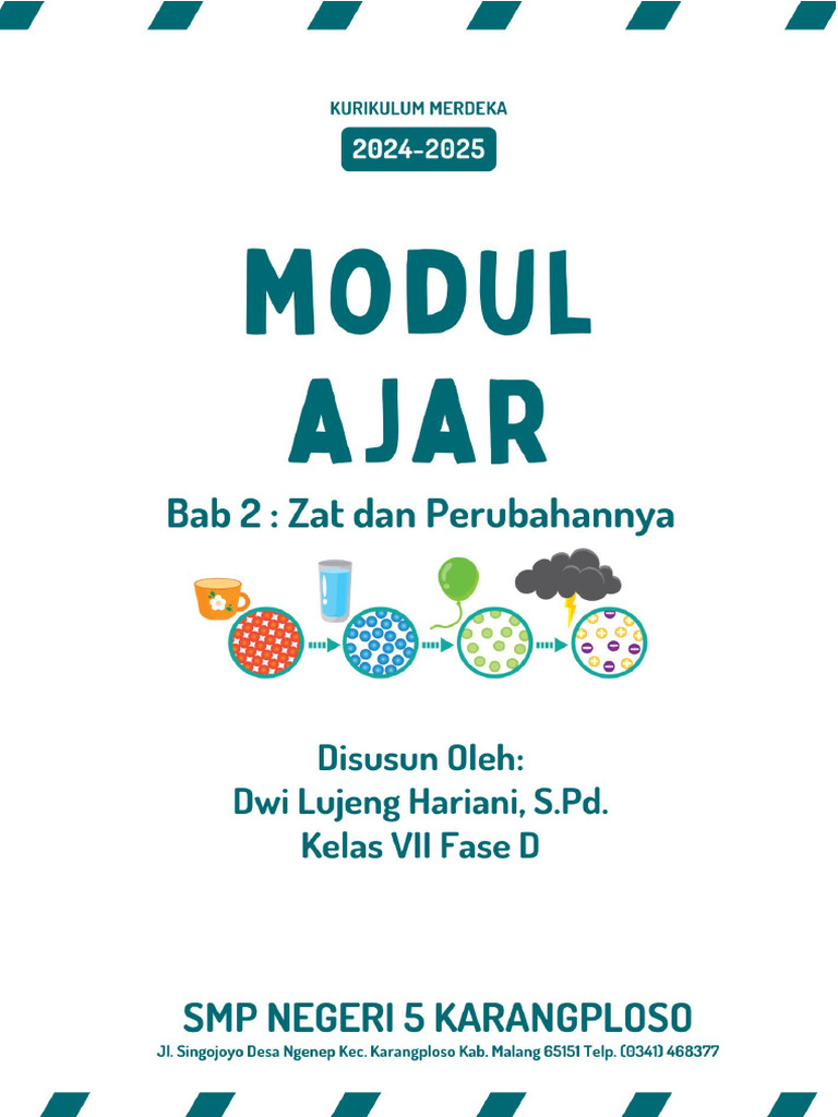 MODUl AJAR 2.1 Zat Dan Sifatnya | PDF