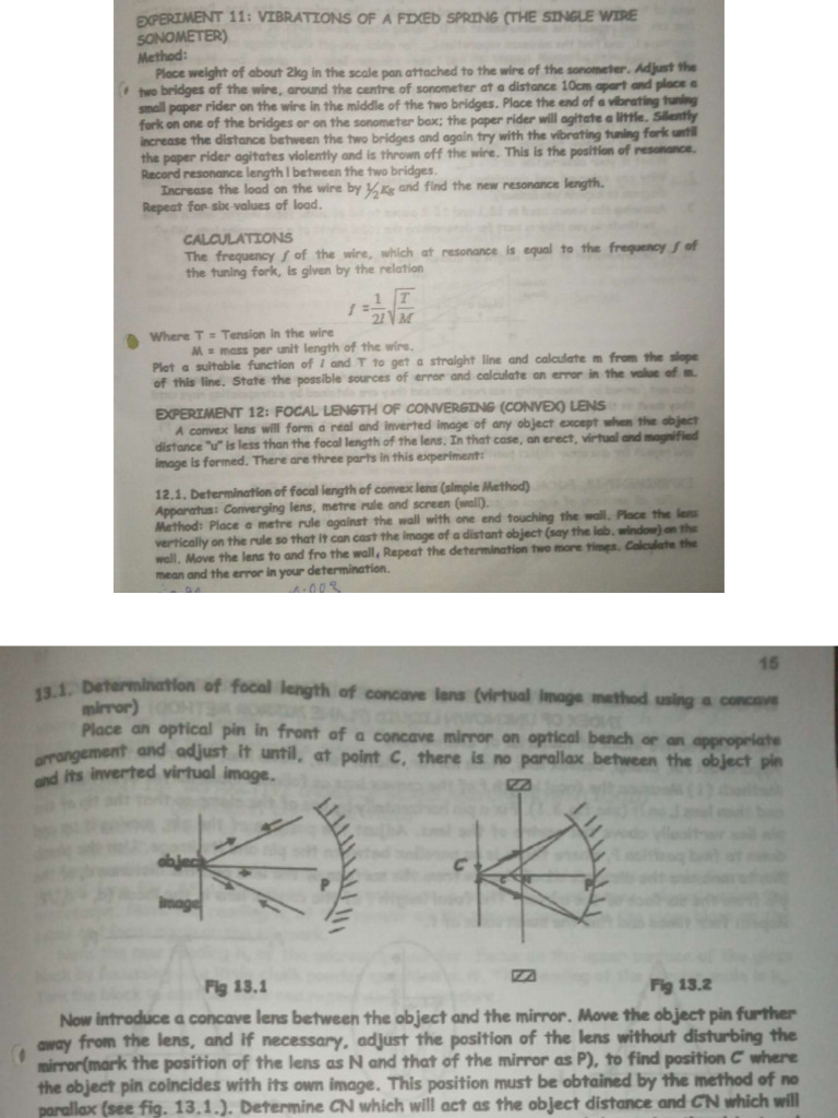 PHY108 Practical Manual 132 | PDF