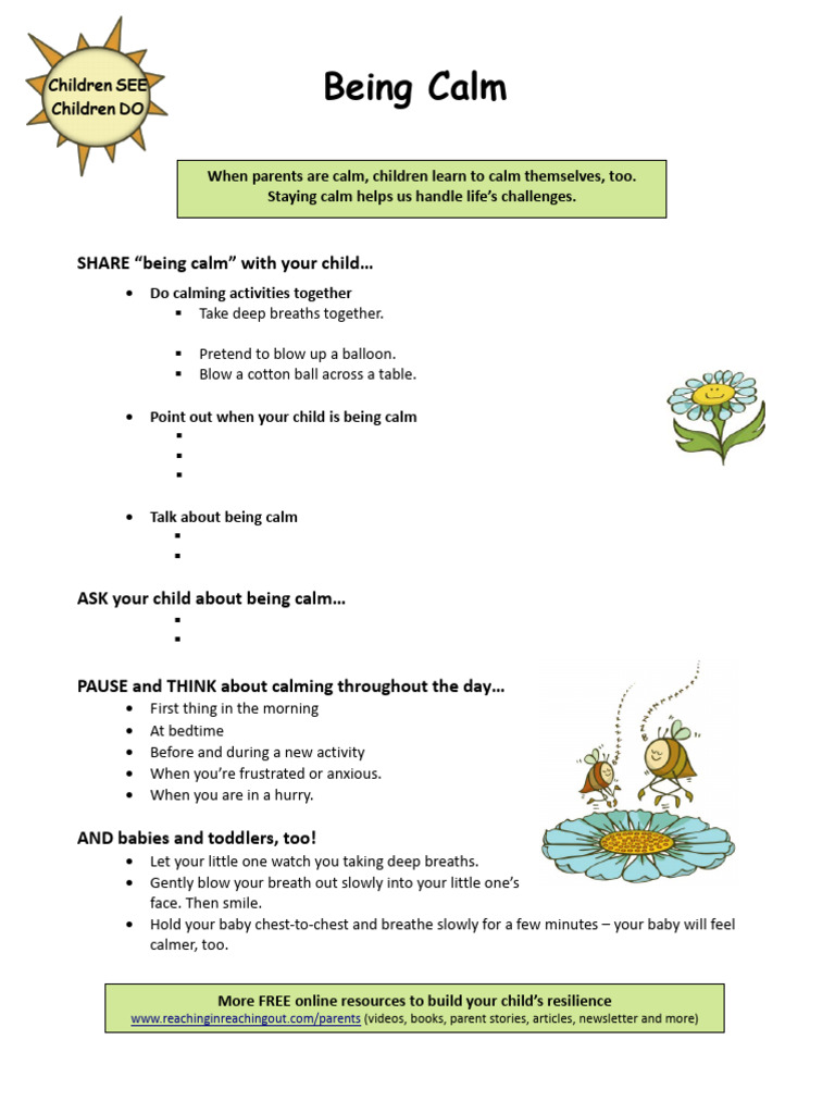 Strategies for Teaching Kids Calmness | PDF