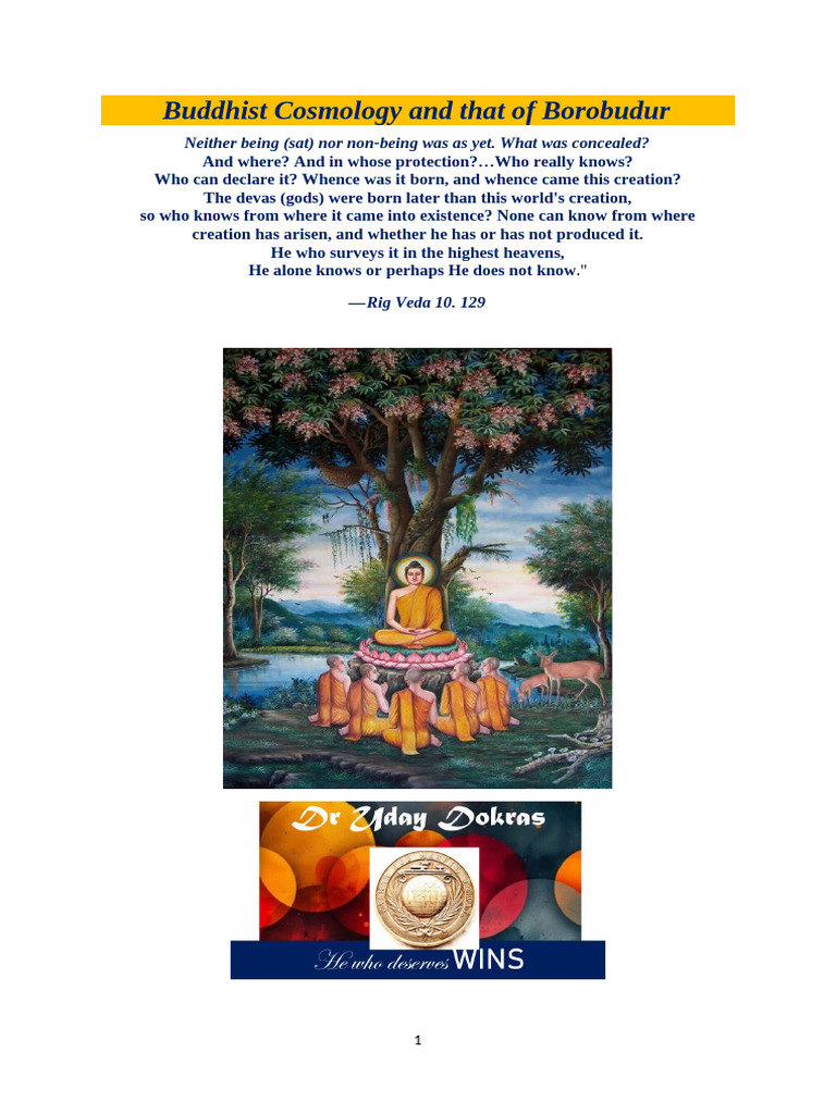 Buddhist Cosmology and That of Borobudur | PDF | Buddhist Philosophy | Indian Religions