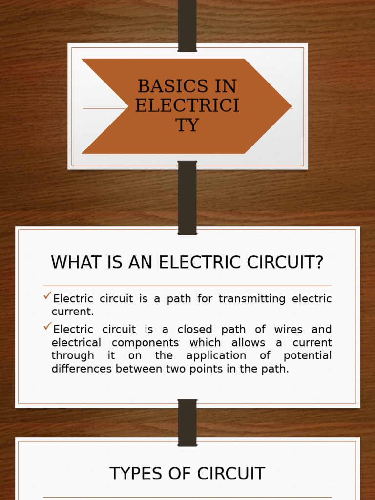 Basics in Electricity | PDF | Electric Current | Voltage