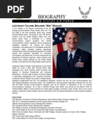 Brigadier General Claude K. Tudor Jr. Bio | PDF | United States Air ...