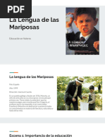Resumen de La Pelicula La Lengua de Las Mariposas | PDF