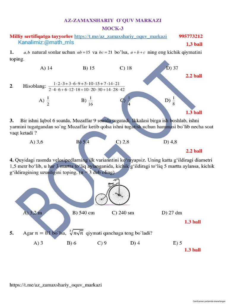 MOCK-3 @math - Mls | PDF