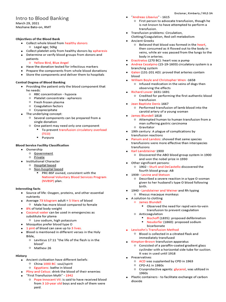 Introduction to Blood Banking Basics | PDF | Blood Transfusion | Blood