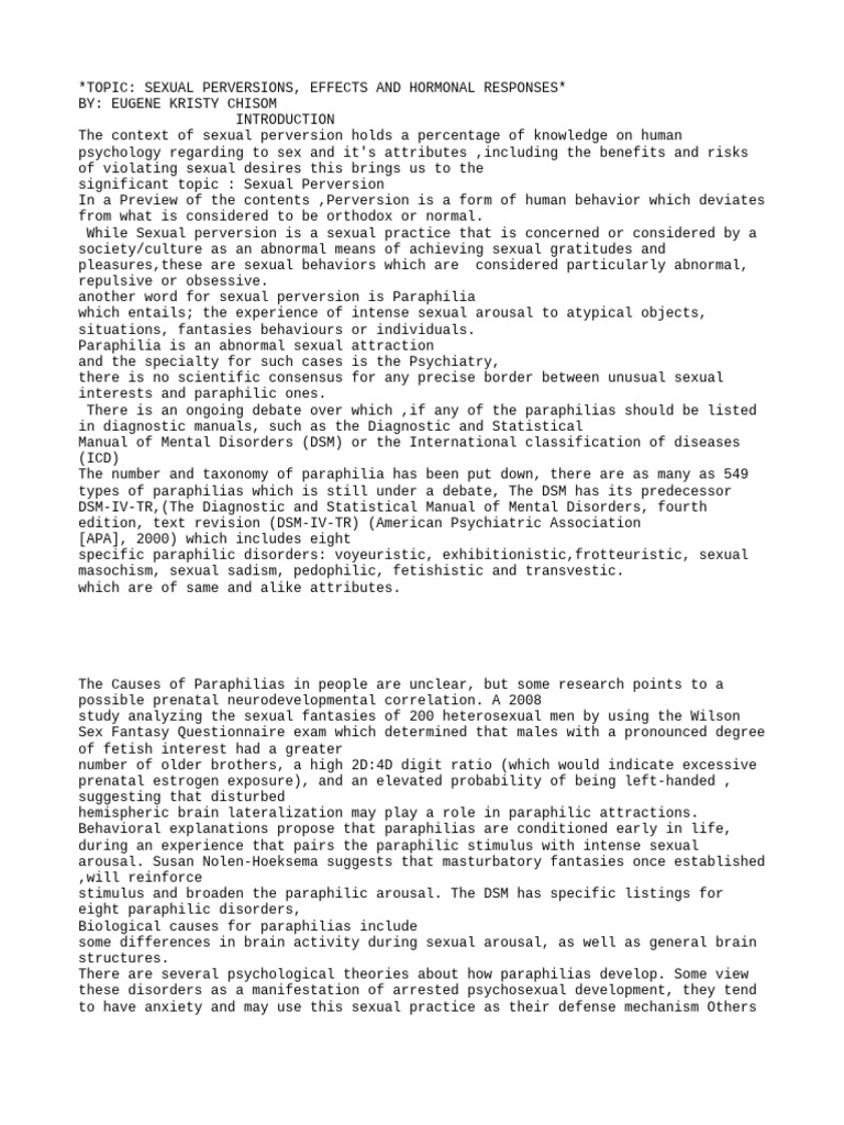 TOPIC - SEXUAL P-WPS Office | PDF | Psychology | Behavioural Sciences