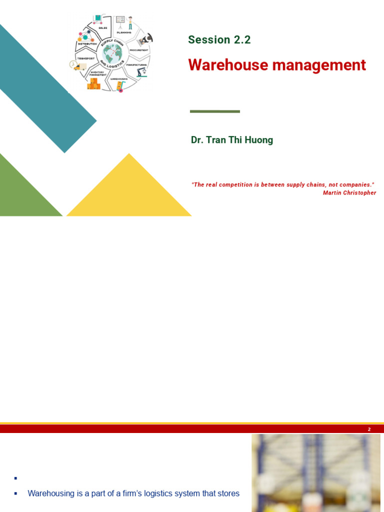 Session 2.2 Warehouse Management | PDF | Warehouse | Logistics