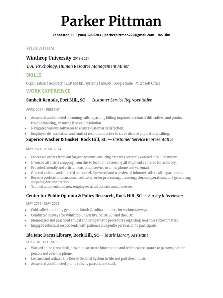 Parker Pittman Resume 8:24 | PDF