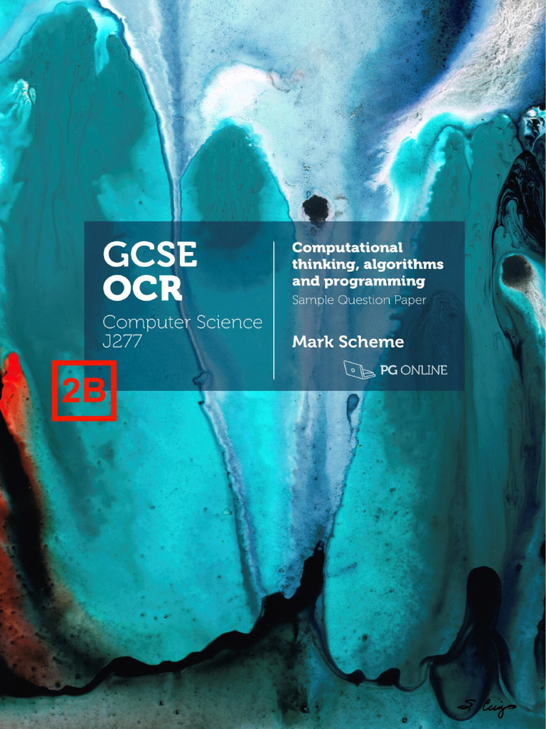 J277-02 Computational Thinking Paper 2B - Answers | PDF | Computer Program | Programming