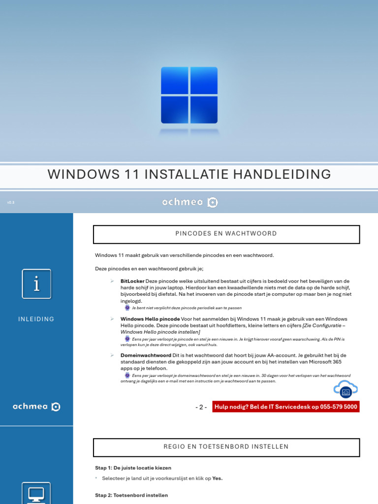 Windows 11 Installatie Handleiding Self Service | PDF