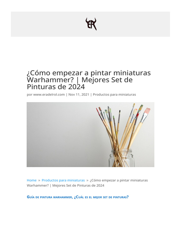 Guía para Pintar Miniaturas Warhammer | PDF