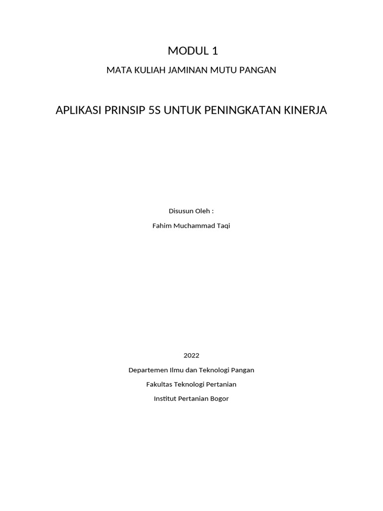 r1 - TPN 1335 Modul Lean Quality Management System 5s | PDF