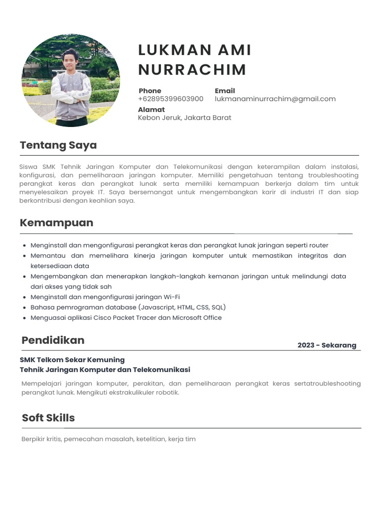 CV Lukman Ami Nurrachim | PDF