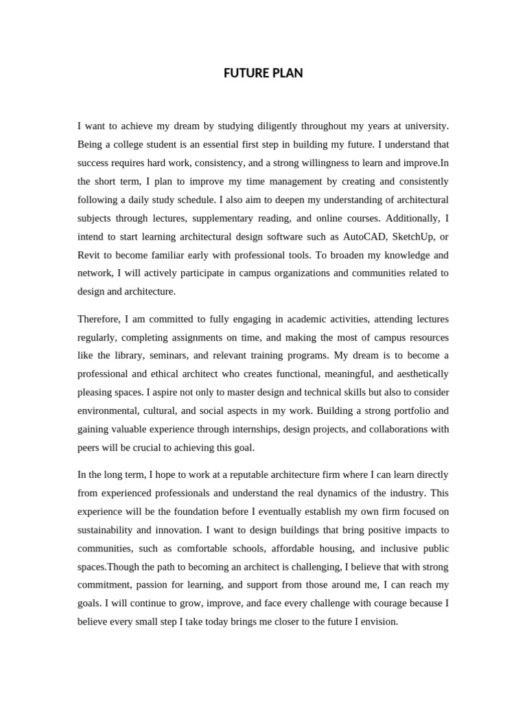 Future Plan | PDF