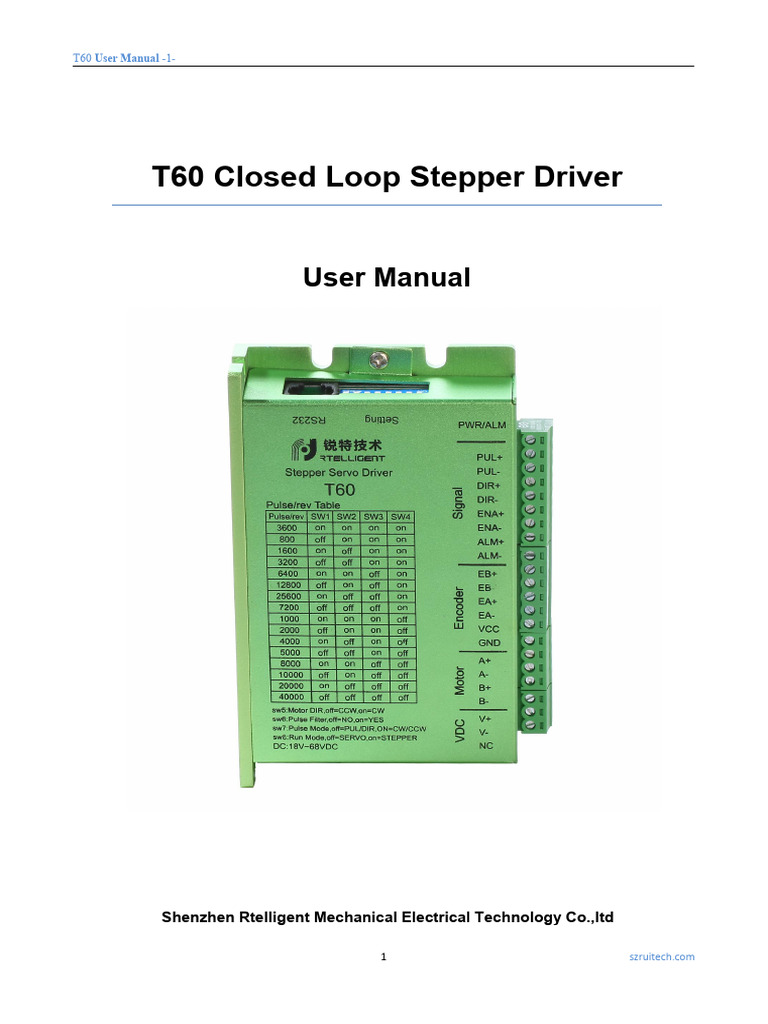 Closed Loop Stepper Drive | PDF | Servomechanism | Power Supply
