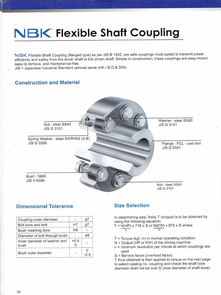 662nbk Flexible Coupling | PDF