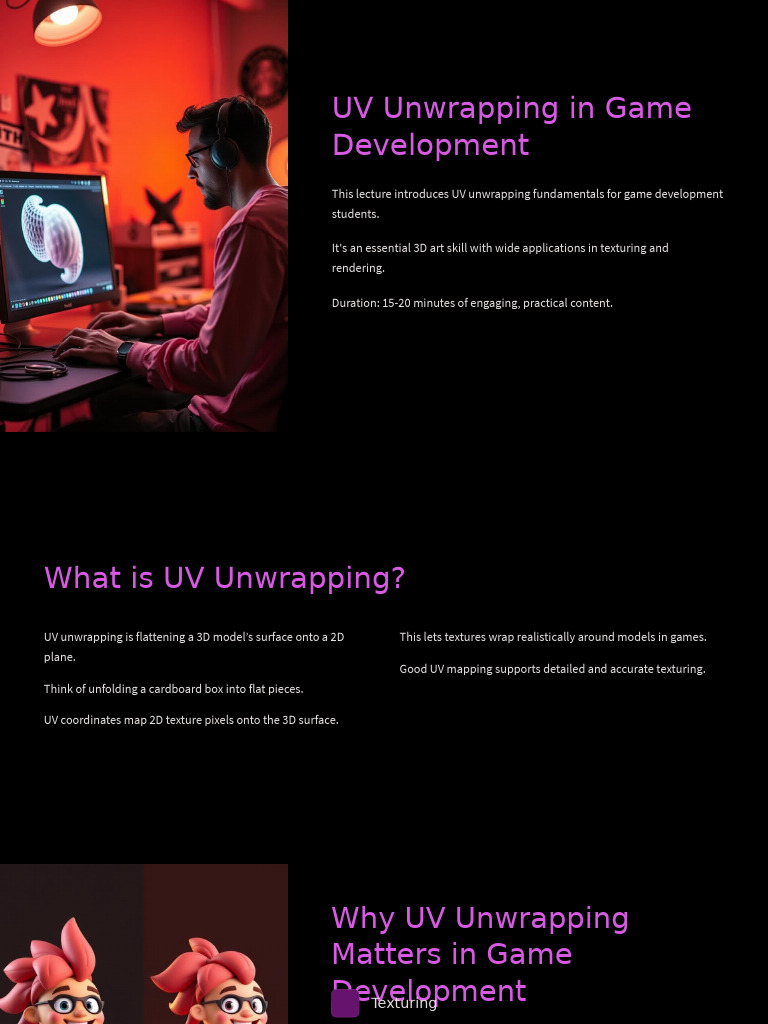 UV Unwrapping in Game Development | PDF | Texture Mapping | Rendering (Computer Graphics)