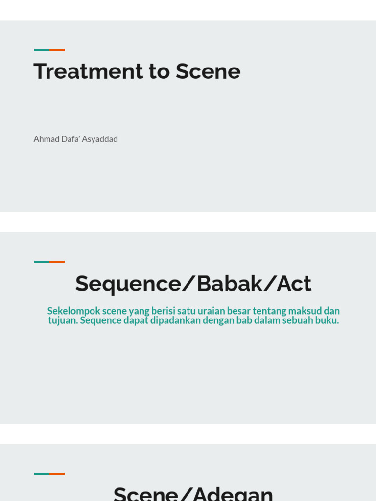Elemen Penting dalam Penulisan Scene | PDF