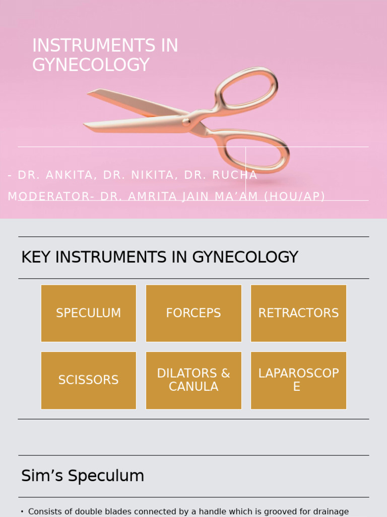Key Gynecology Instruments Overview | PDF | Uterus | Vagina