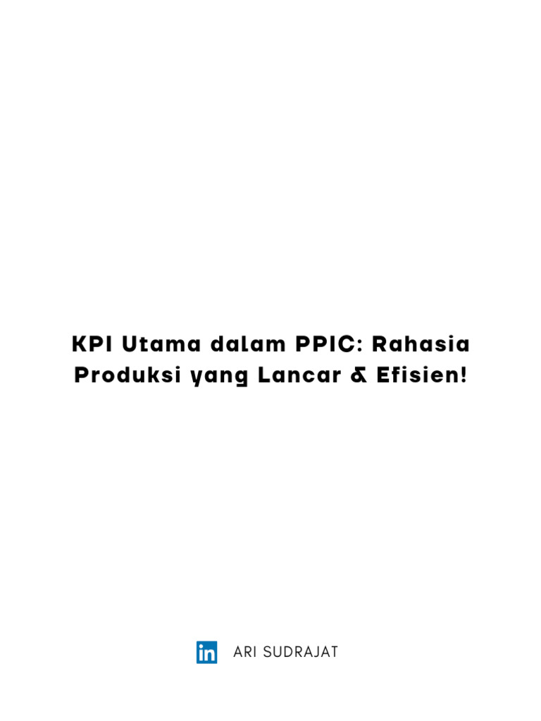 Kpi Ppic | PDF
