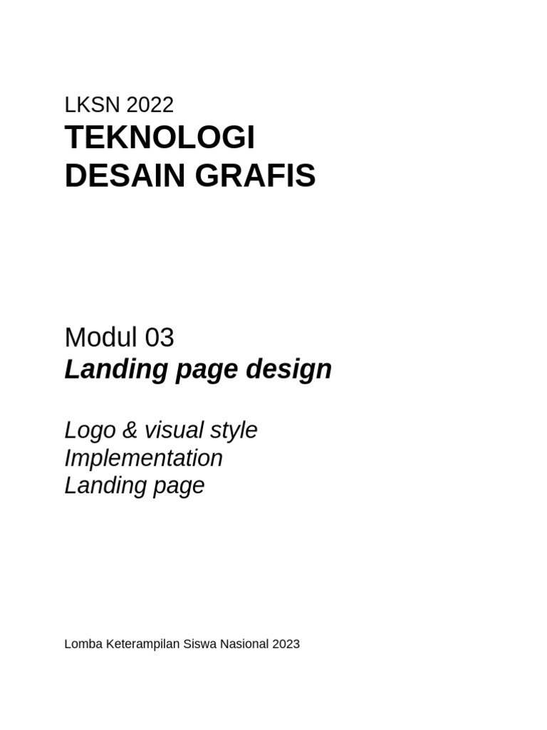 Modul 03 - LKSN 2023 | PDF
