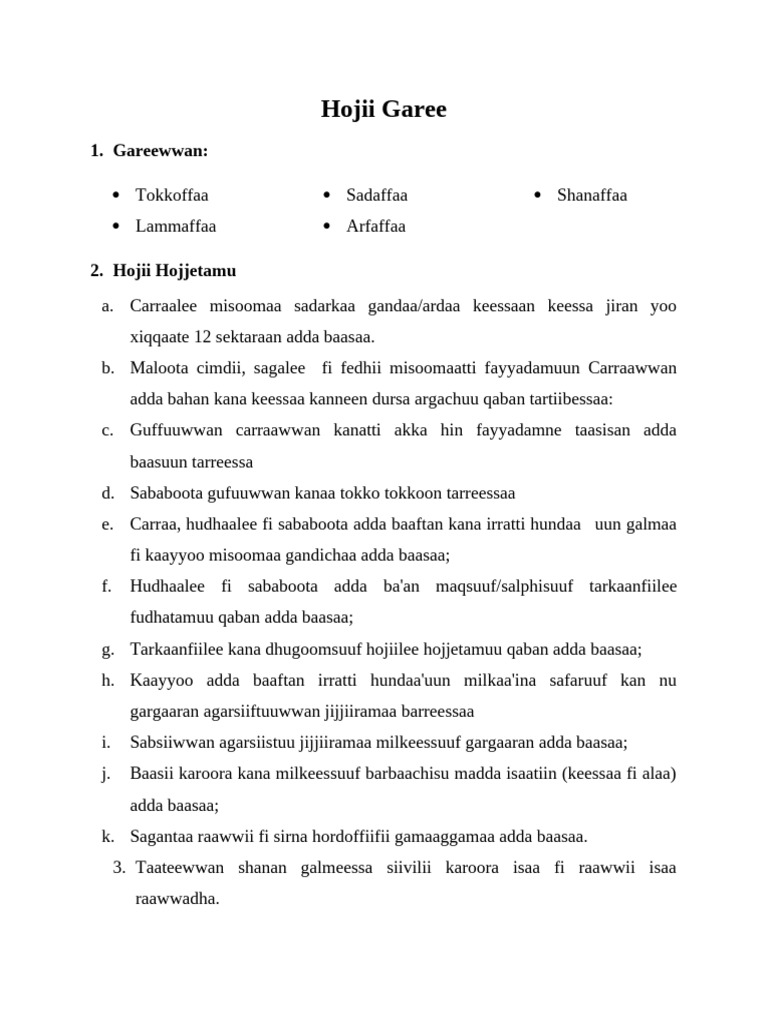 Hojii Garee Final | PDF