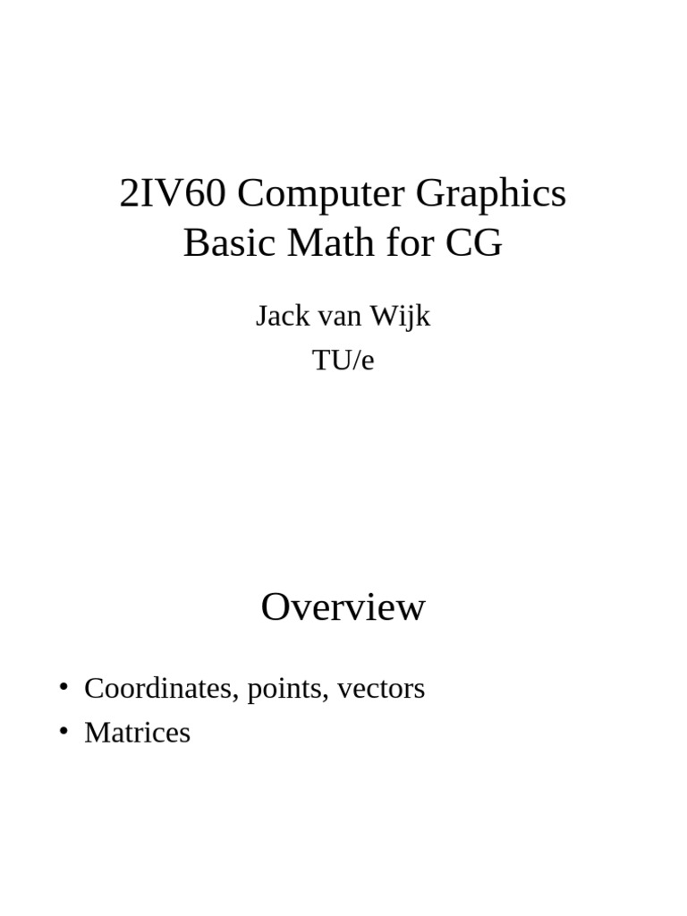 2IV60 2 Base Math | PDF | Coordinate System | Linear Algebra