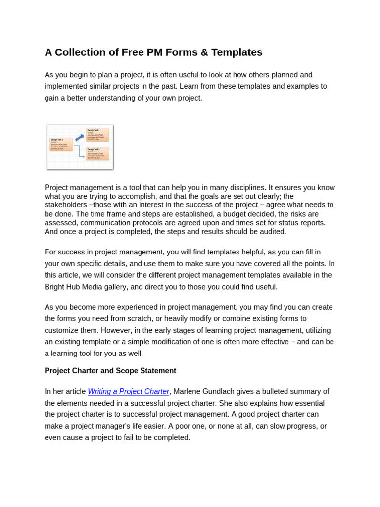 A Collection of Free PM Forms | PDF | Project Management | Risk