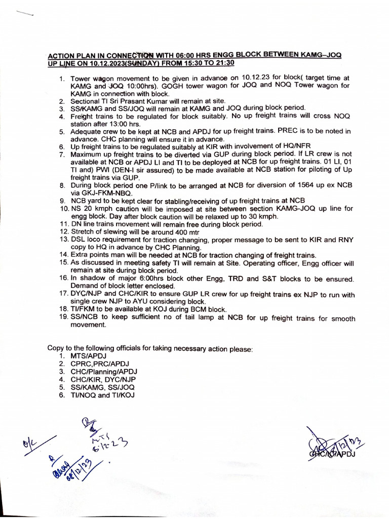 6.00 Hrs Block Kamf-Joq Up | PDF