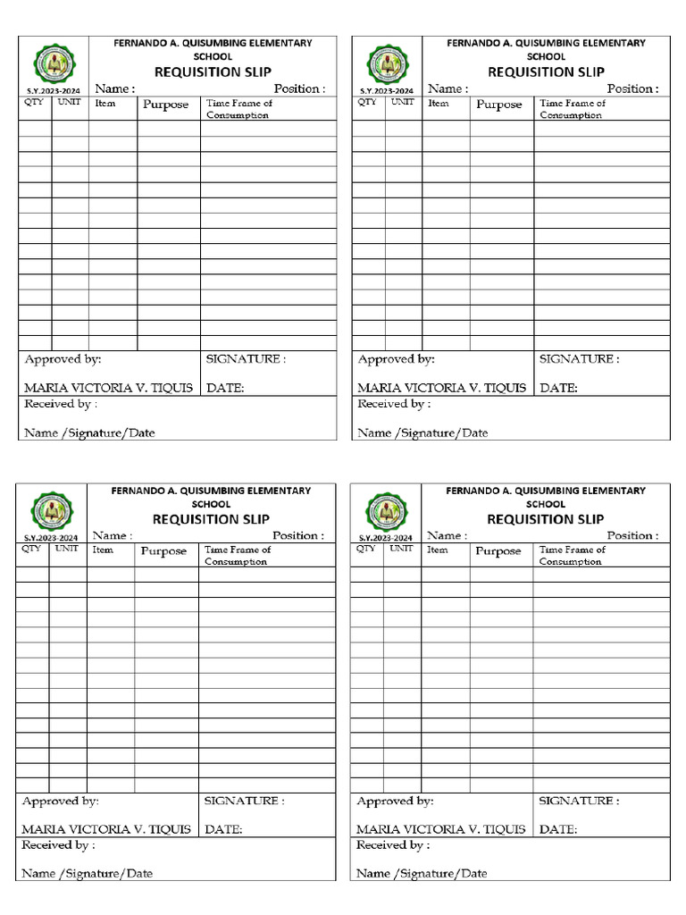 Requisition Slip | PDF