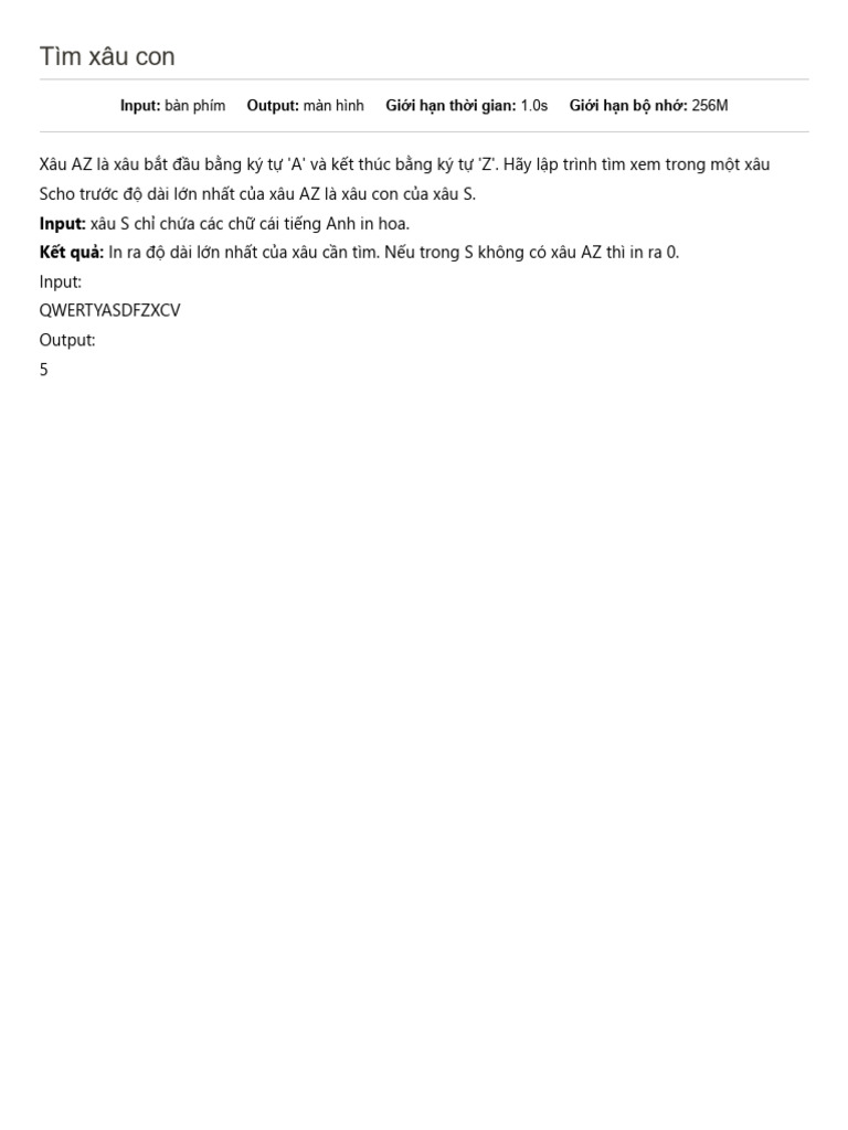 Bai3_Tìm Xâu Con | PDF