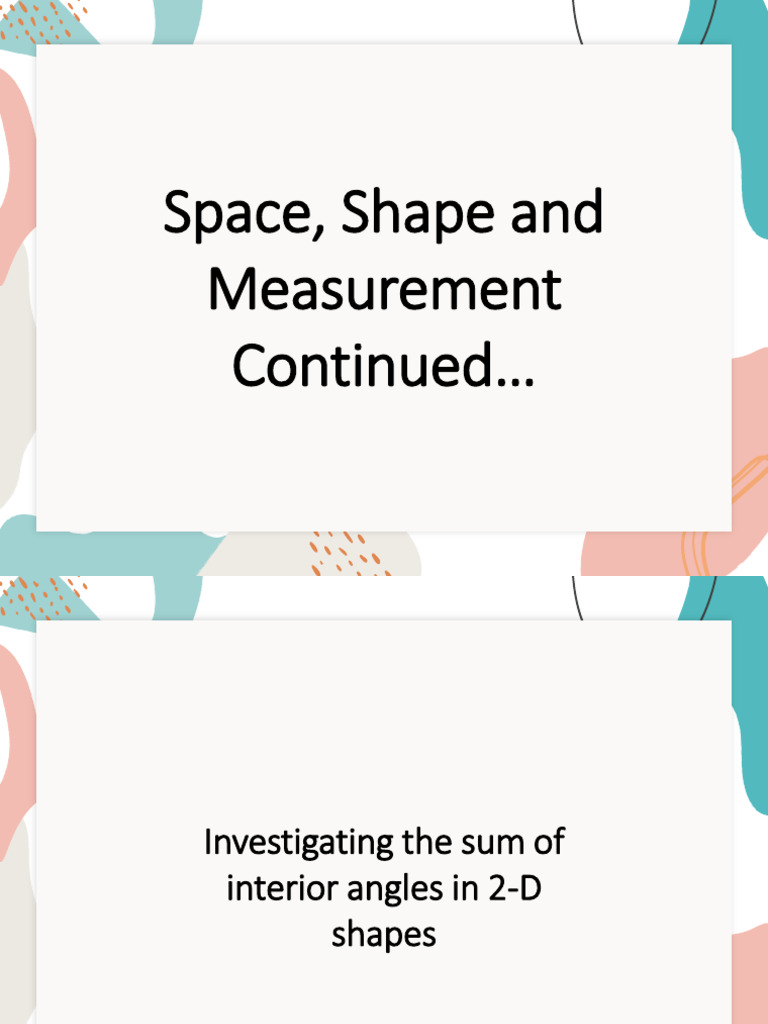 Investigating Angles in 2D Shapes Explanation | PDF