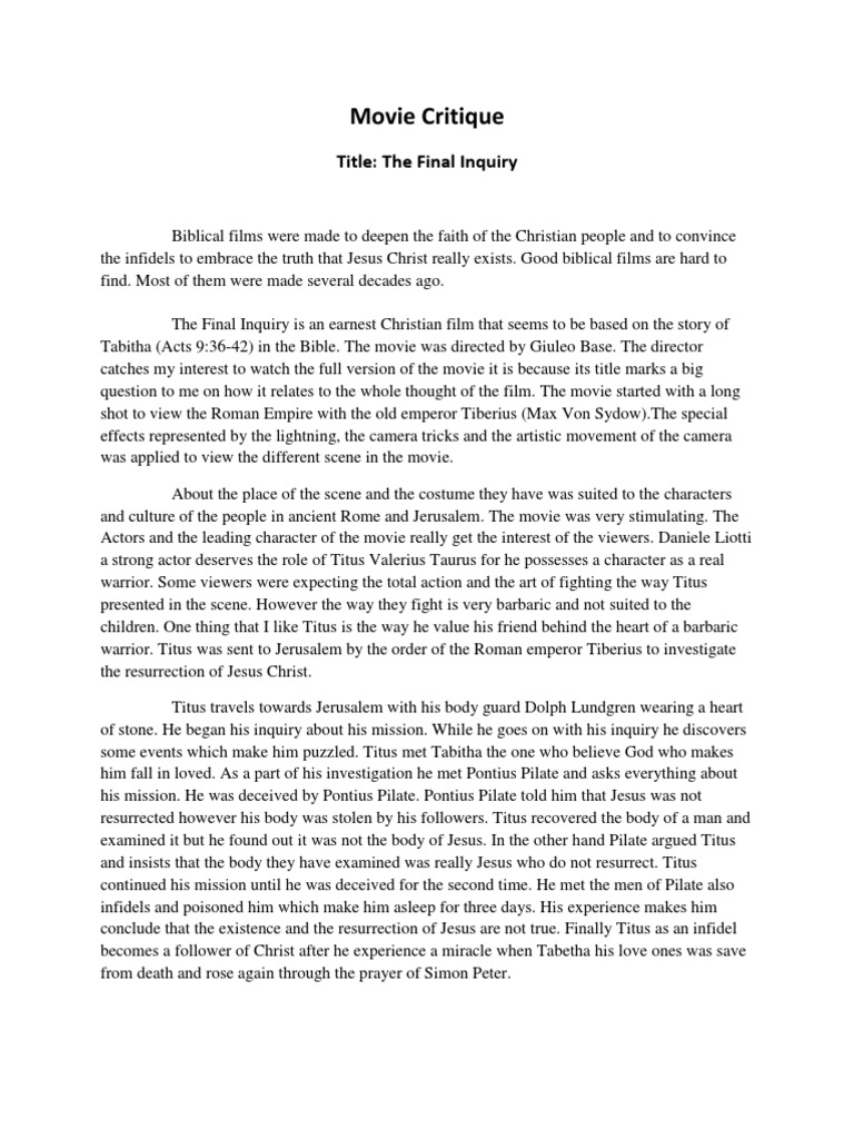 Good Biblical Films Are Hard To Find | PDF | Pontius Pilate ...