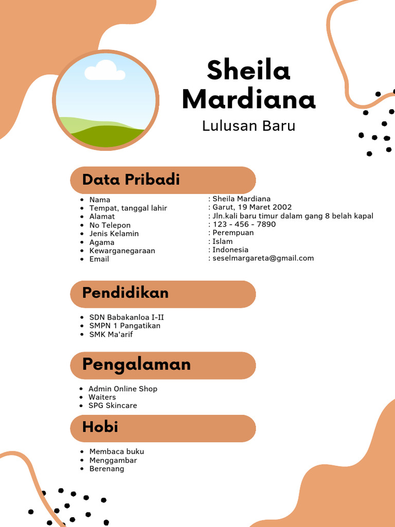 CV Sheila Mardiana | PDF