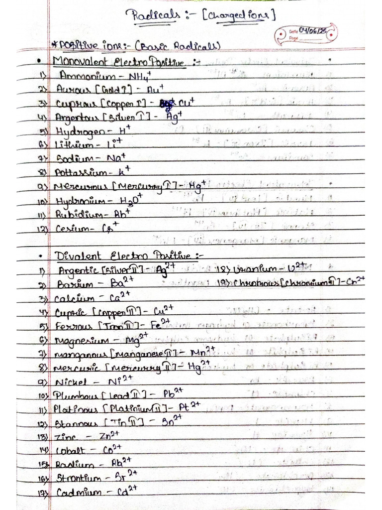 Chemistry Radicals | PDF