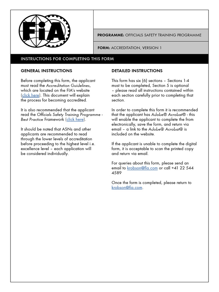 Officials Accred Form 2017 New | PDF
