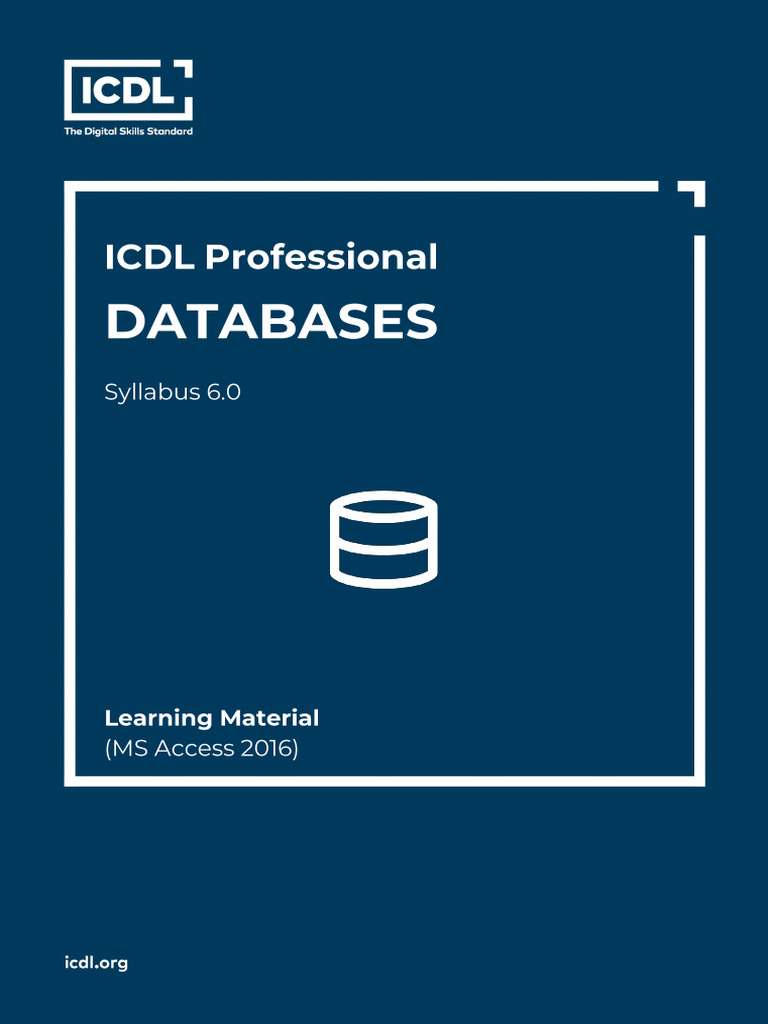 ICDL Databases 2016 6.0 - Kenyatta University | PDF | Databases | Computer File