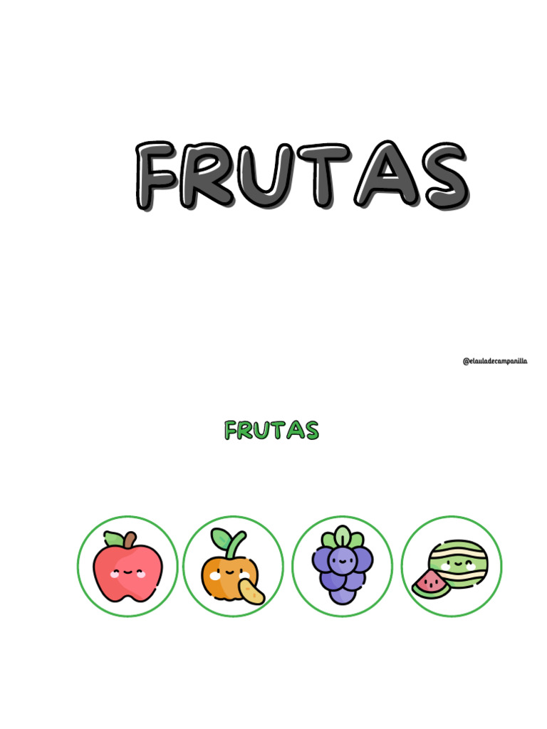 Cuaderno Para Favorecer La Atencion Visual y Trabajar Las Frutitas | PDF