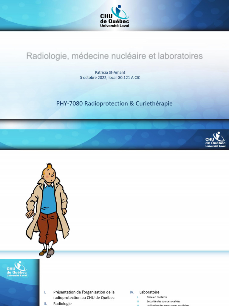 Radioprotection au CHU de Québec | PDF | Radiologie | Radioprotection