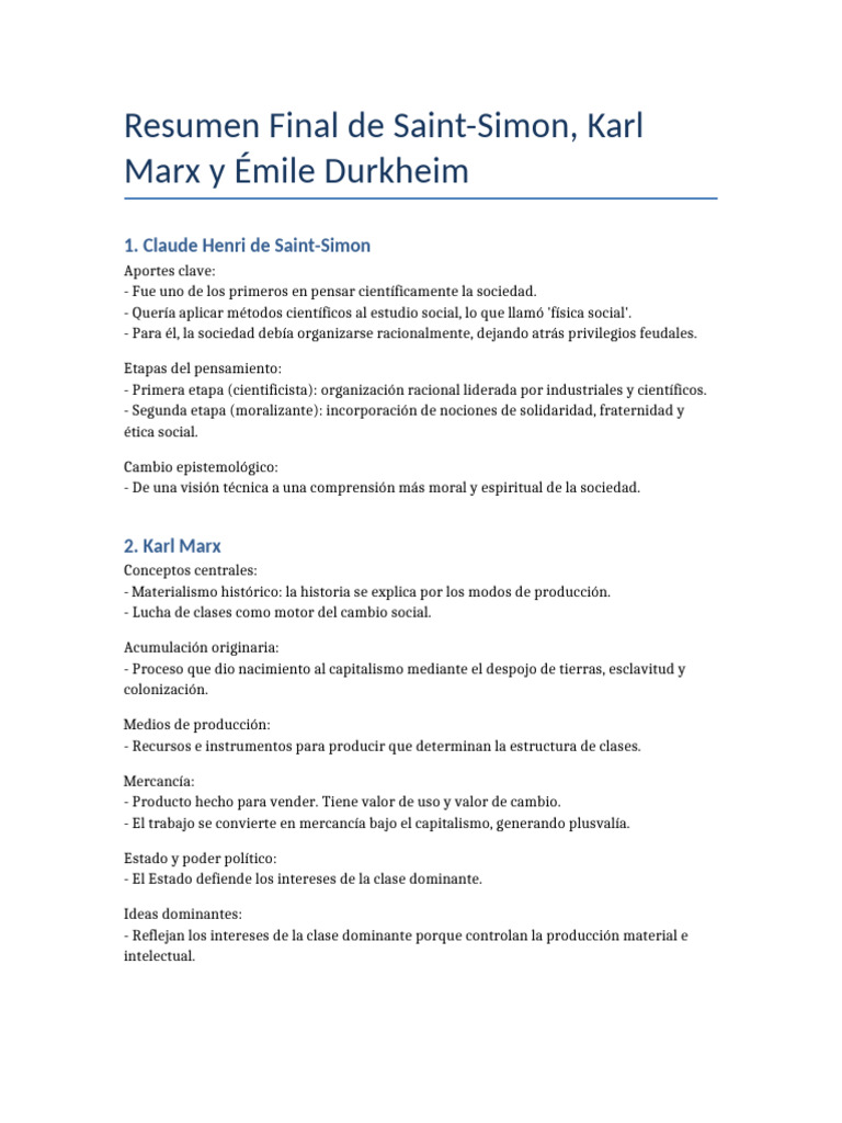 Sociología | PDF | Emile Durkheim | Karl Marx