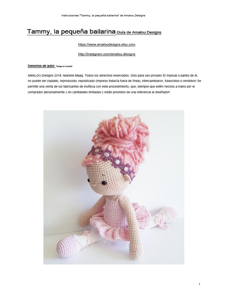 Bailarina Amalou Tammy | PDF | Tejer | Pelo