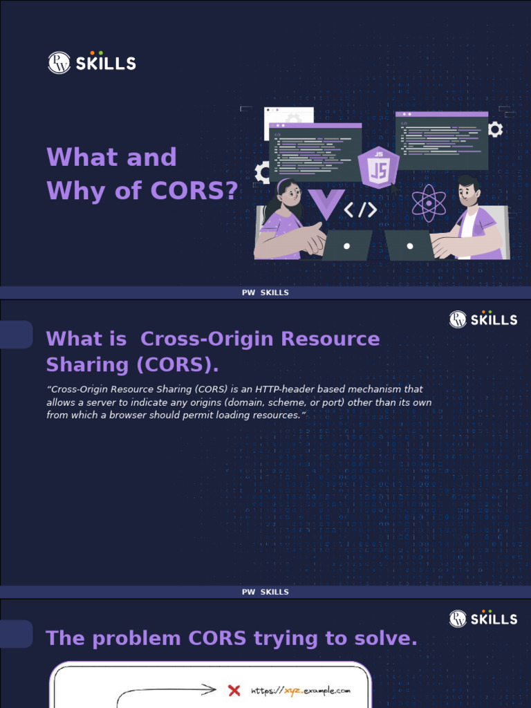 What and Why of CORS | PDF | Software | Web Standards