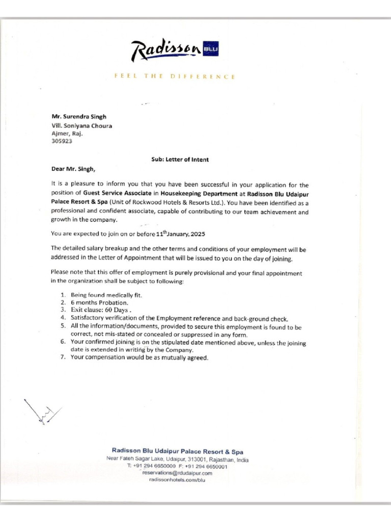 Radisson Blu Off-1 | PDF