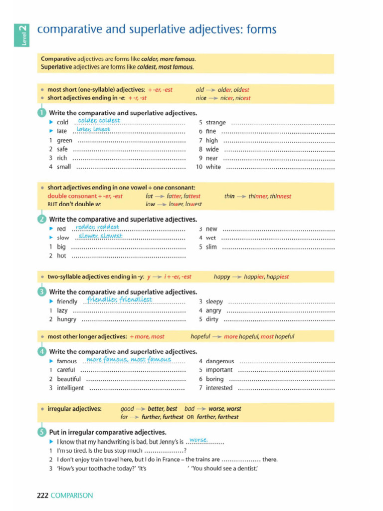 Comparative and Superlative | PDF