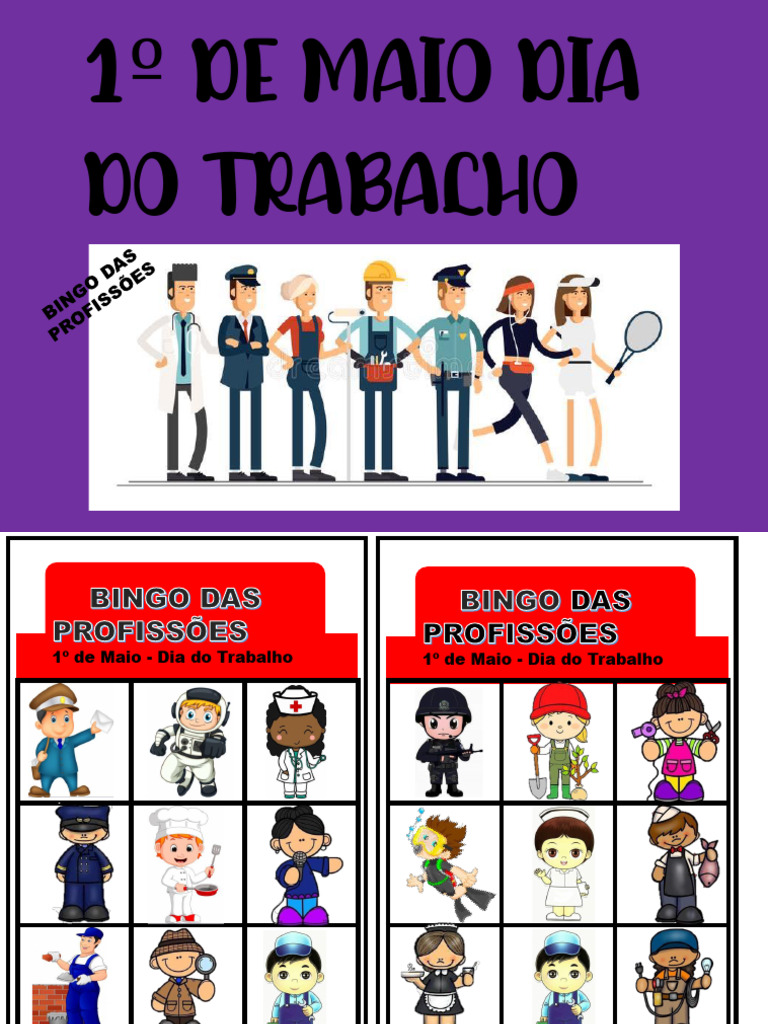 Bingo Das Profissões 1 | PDF