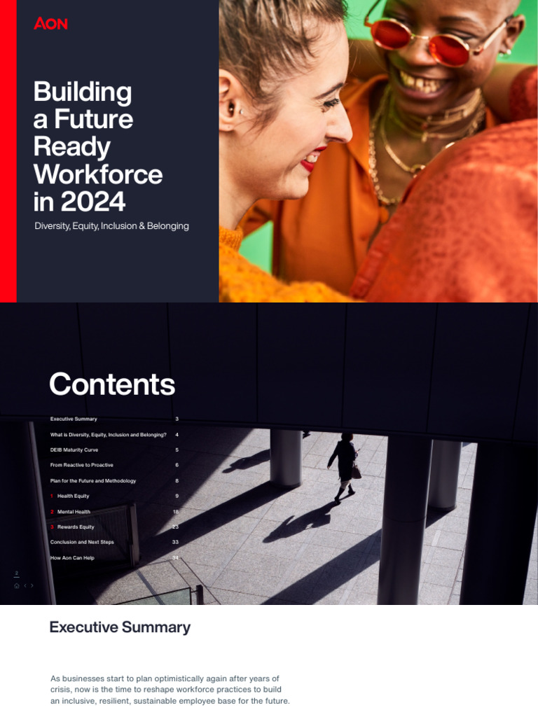 AON DEIB Report Building A Future Ready Workforce in 2024 | PDF ...
